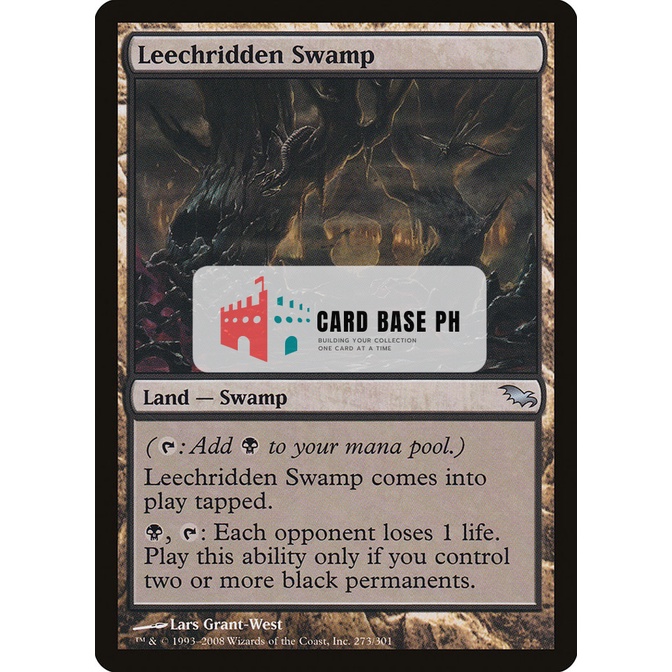 Leechridden Swamp(Lightly Played) - Magic the Gathering Trading Card ...