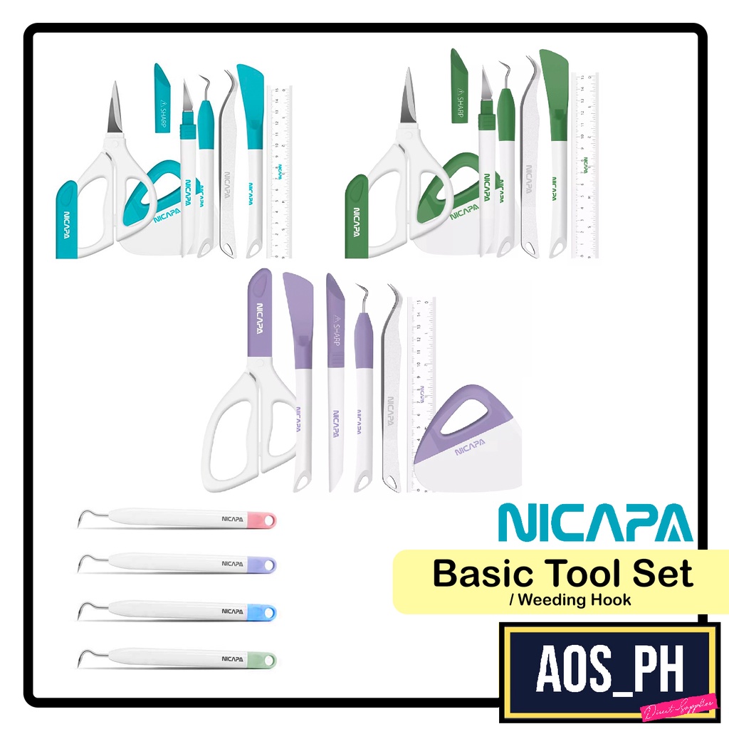 Nicapa Weeding Hook or Basic Tool Set Crafting Tool | Shopee Philippines