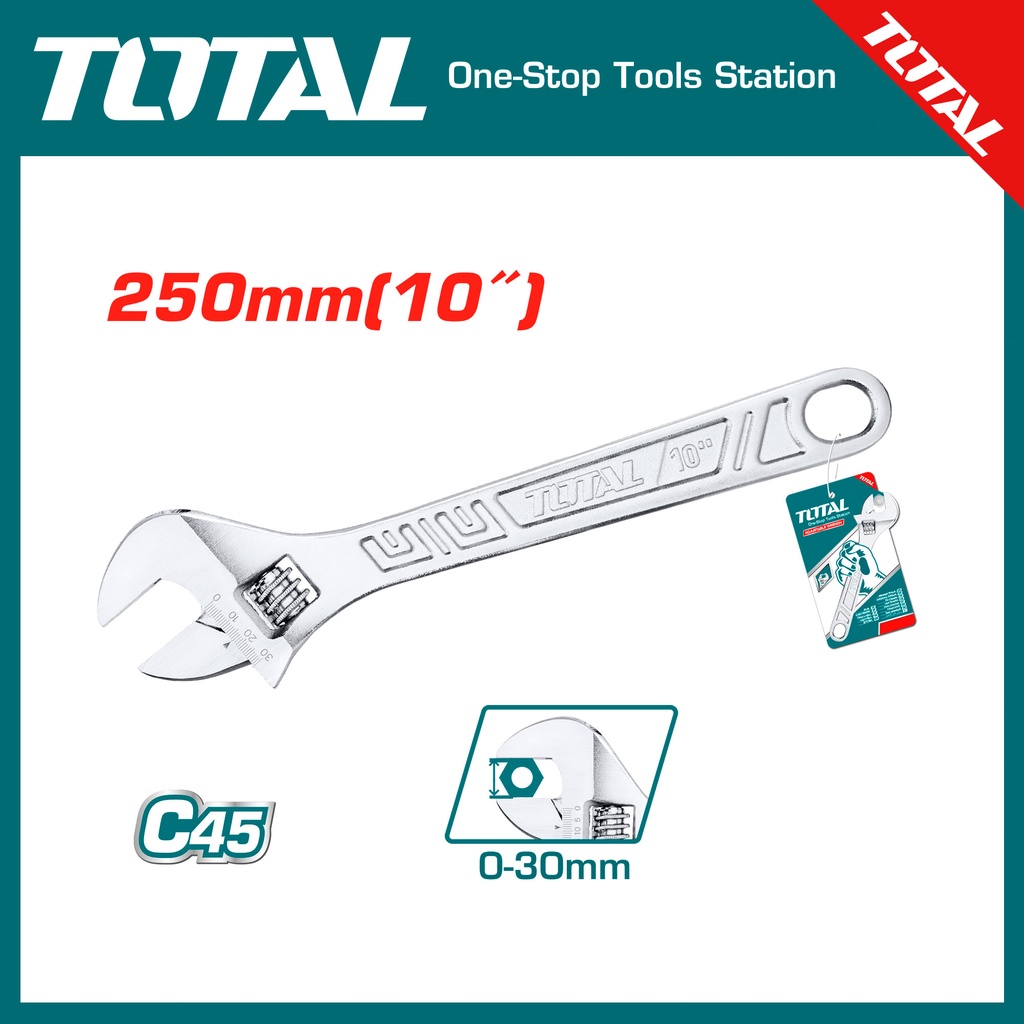 TOTAL THT1010103 Adjustable Wrench 10 | Shopee Philippines