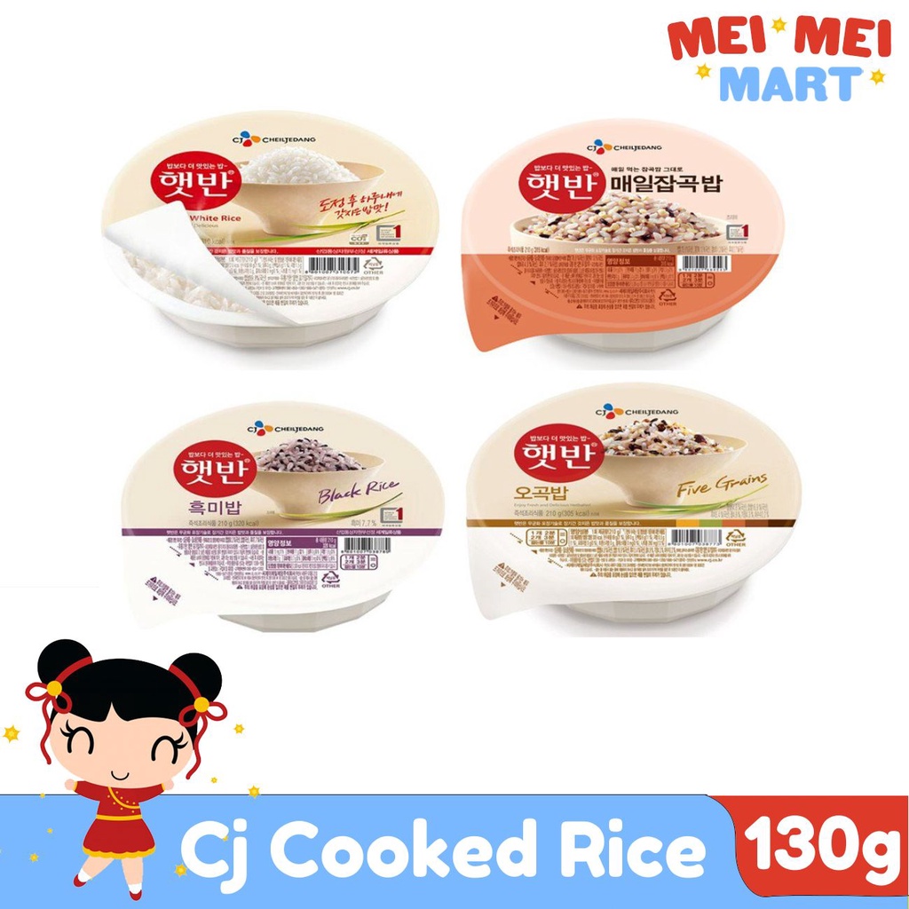 Cj Korean Hatban Cooked Rice 130g Haetban | Shopee Philippines