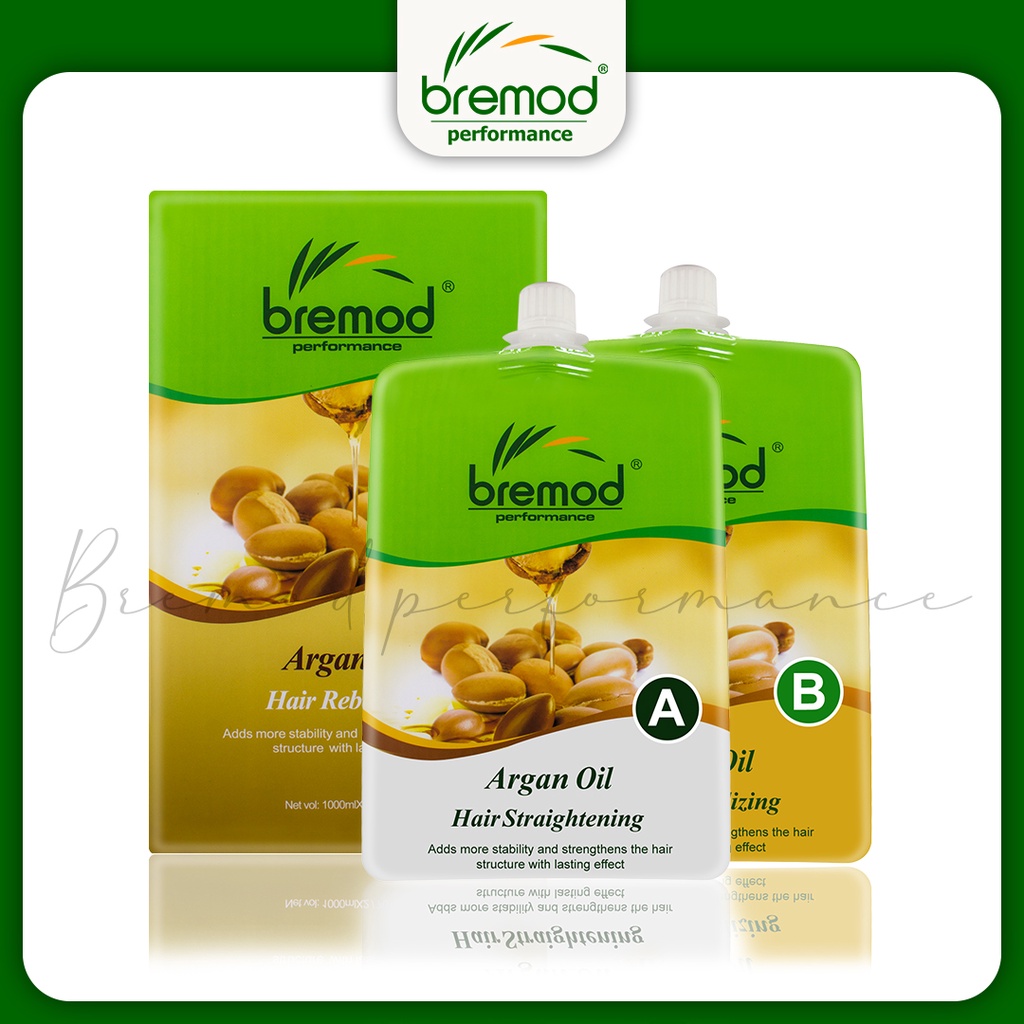Bremod Rebonding Hair Straightening Cream Moisturizing Jojoba/ Coffee ...