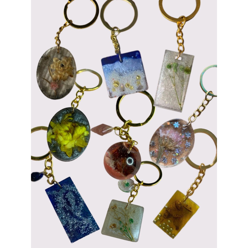 PART 2 Resin Keychains (Different Designs) + Packaging Included ...