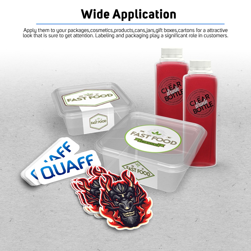 QUAFF Vinyl Inkjet Sticker A4 Size for Label & Stickers (20 sheets ...