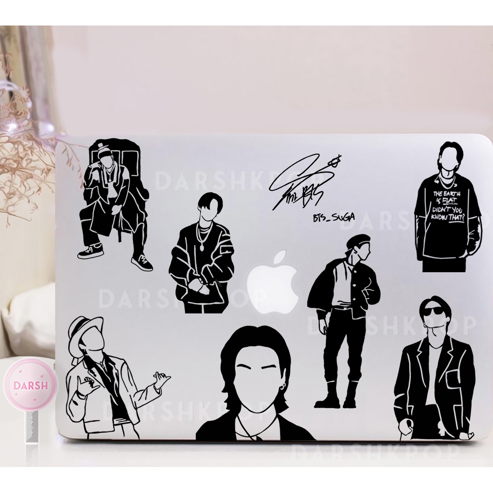BTS Agust D2 Yoongi Suga Collection 2 Waterproof Decal Stickers Car ...