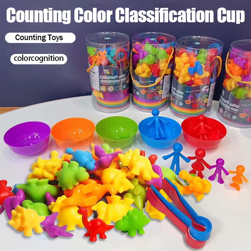 Montessori Counting Toys Color Classification Toys 0-2 Children Early ...