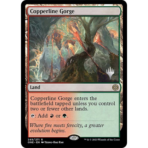 MTG Copperline Gorge (Promo Pack) (Phyrexia: All Will Be One) | Shopee ...