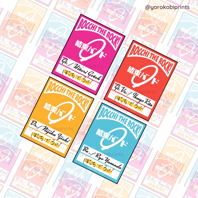 Bocchi the Rock! - Kessoku Band - Icon - Waterproof Laminated Vinyl ...