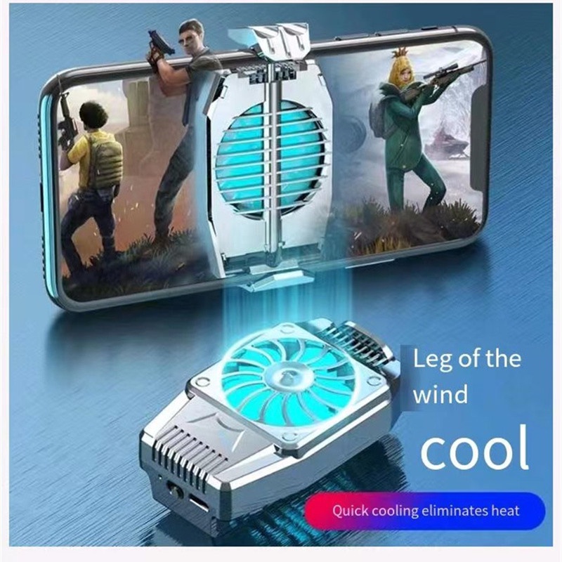 Phone Gaming Cooler Portable Mobile Phone Radiator Cooling Fan for 4 ...