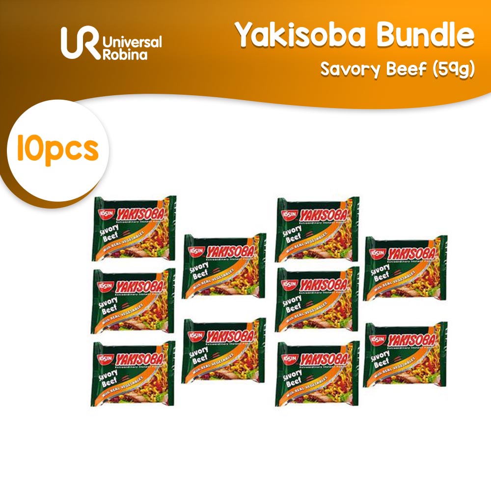 Nissin Yakisoba Pouch Savory Beef (59G) 10 Packs | Shopee Philippines