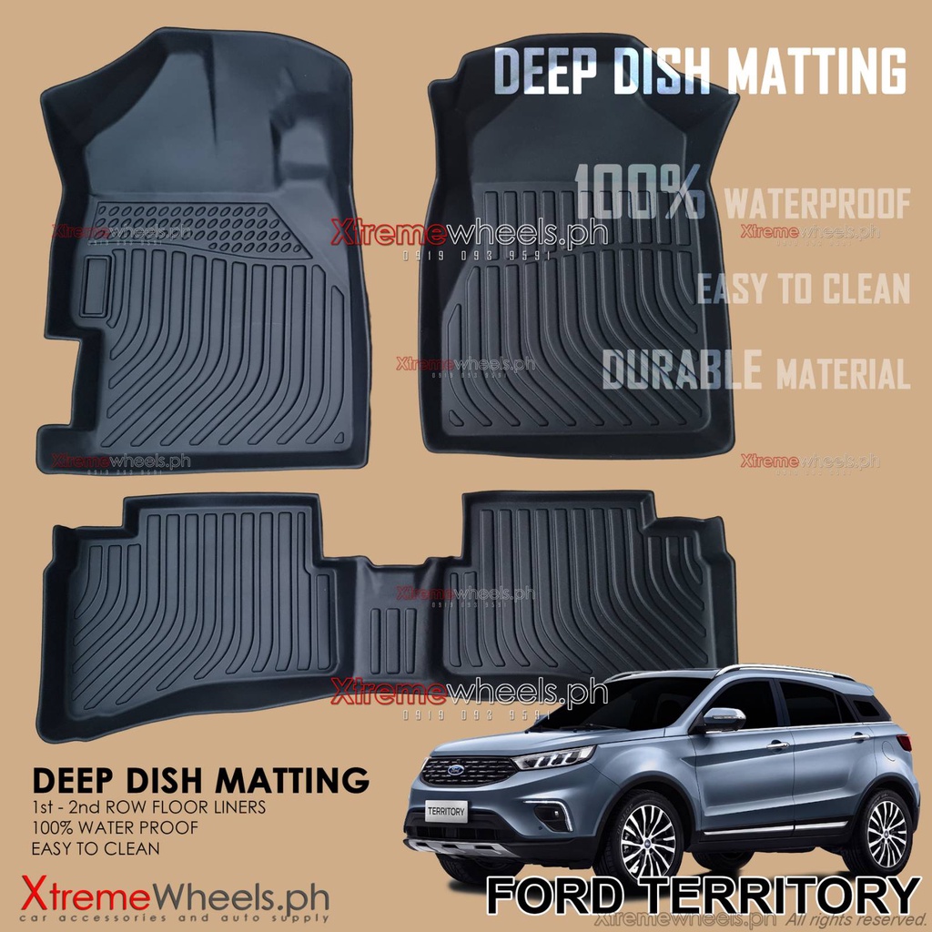 Ford Territory 1st Gen 2021-2023 (AY030 ) Deep Dish Matting Waterproof ...