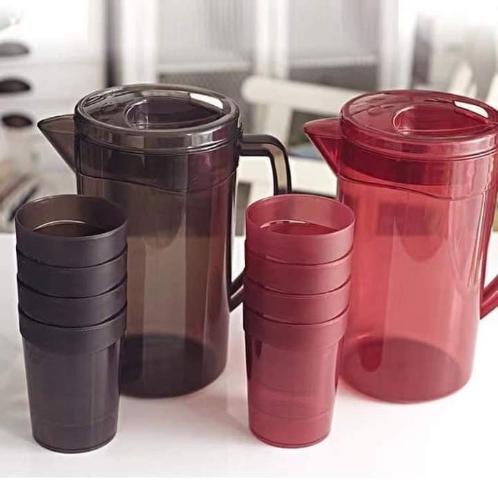 Pitcher with 4 Cups Large Capacity Water Juice Container pitsel baso ...