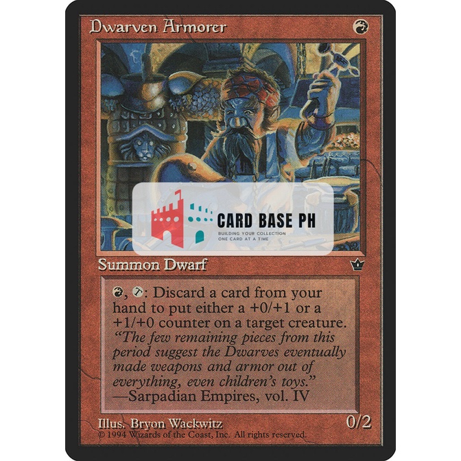 Dwarven Armorer(Damaged) - Magic the Gathering Trading Card | Shopee ...