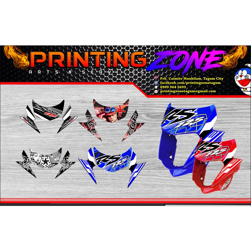 RS 125 Honda Cowling headlight sticker decals durable and high quality ...