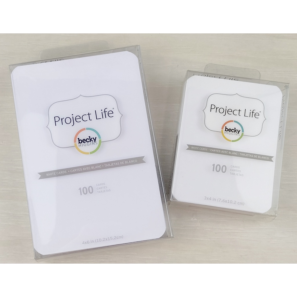 Project Life Becky Higgins Plain White Cards 100/Pkg | Shopee Philippines