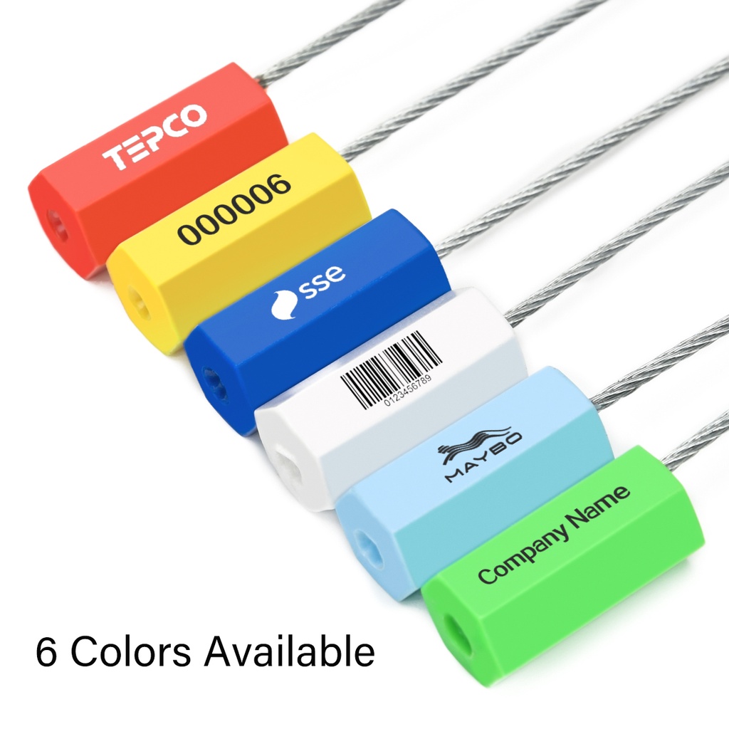 100pcs High Cable Security Seals Anti-Tamper Steel Pull Tight Truck ...