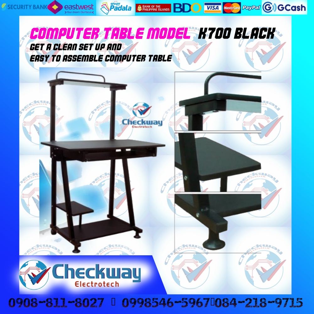 ANDREA K700 Black Computer Table - Sleek and Functional | Get Your ...