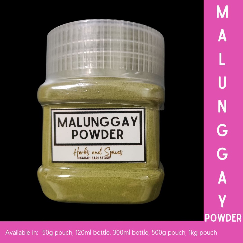 PURE MALUNGGAY POWDER in Mini Jar and Regular Jar | Shopee Philippines