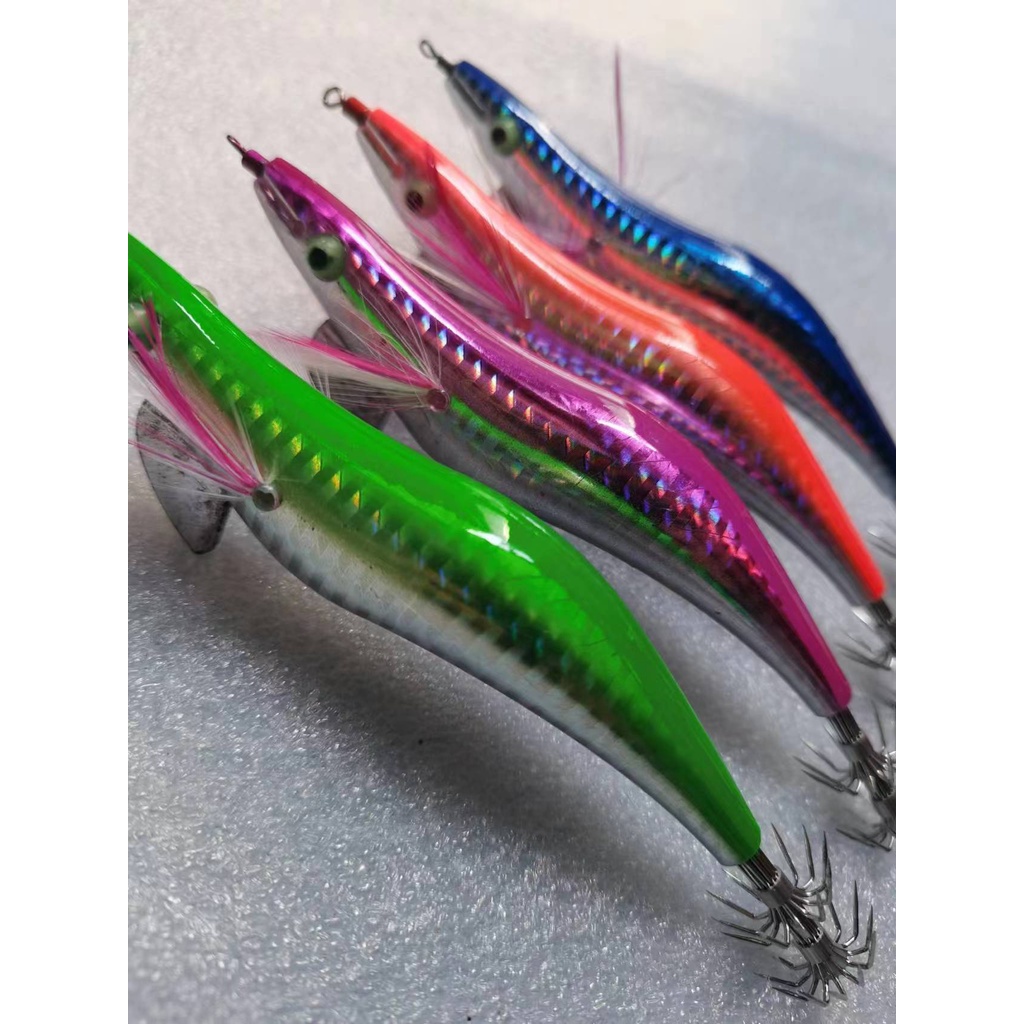 Squid hook Fishing lures 3.5# Squid Jigs Lures Squid Jigs Hook | Shopee Philippines