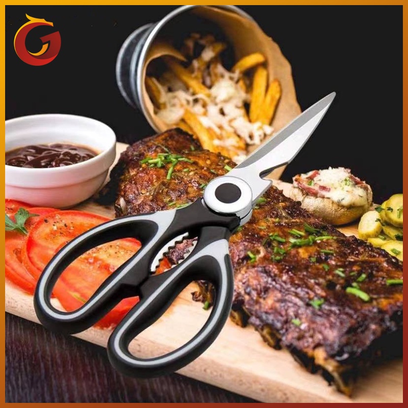 Stainless steel kitchen scissors Multi-purpose kitchen tools Barbecue ...