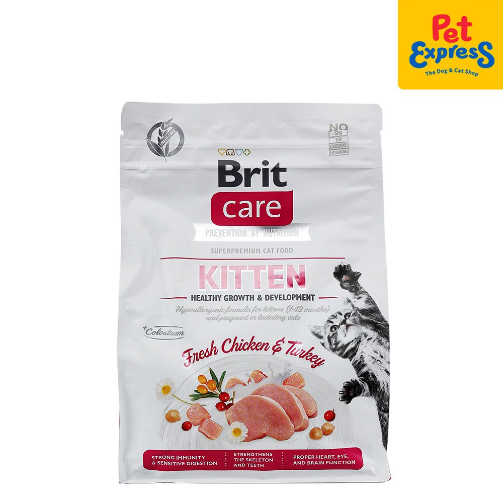 Brit Care Kitten Healthy Growth and Development Dry Cat Food 400g ...