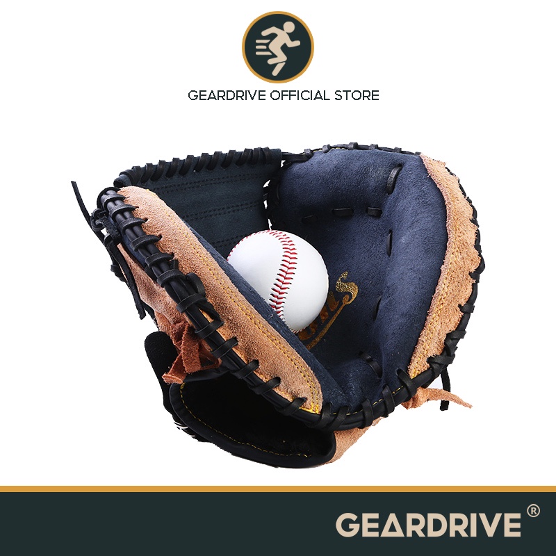 GEARDRIVE Full Cowhide Baseball Catcher Gloves For Adult Homer Infield ...