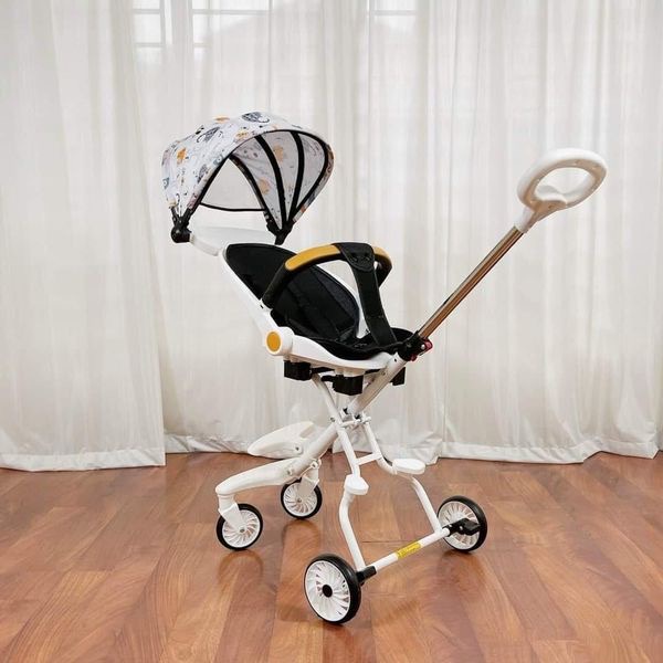 Baby stroller lightweight foldable high-view baby stroller four-wheel ...