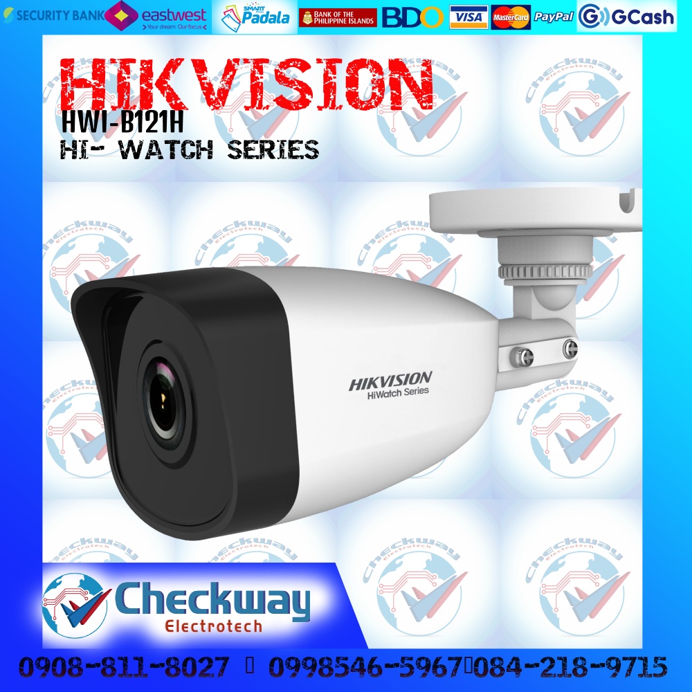 HikVision Hi-Watch HWI-B121H 2.0 MP Weatherproof IR Network Bullet ...