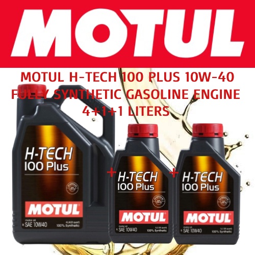Motul H-Tech 100 Plus 10W40 6 Liters | Shopee Philippines