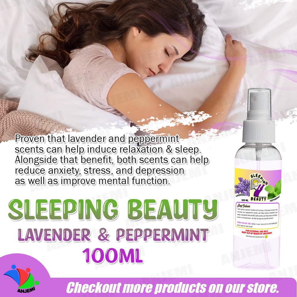 Sleeping Beauty Sleeping Inducer Spray 100ml Lavender & Peppermint(Pampahimbing ng tulog ...