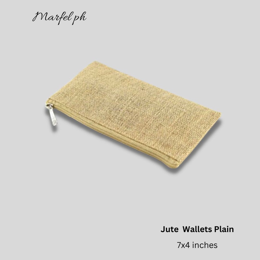 Plain Jute Katsa Wallet Coin Purse Jute Linen Canvas | Shopee Philippines