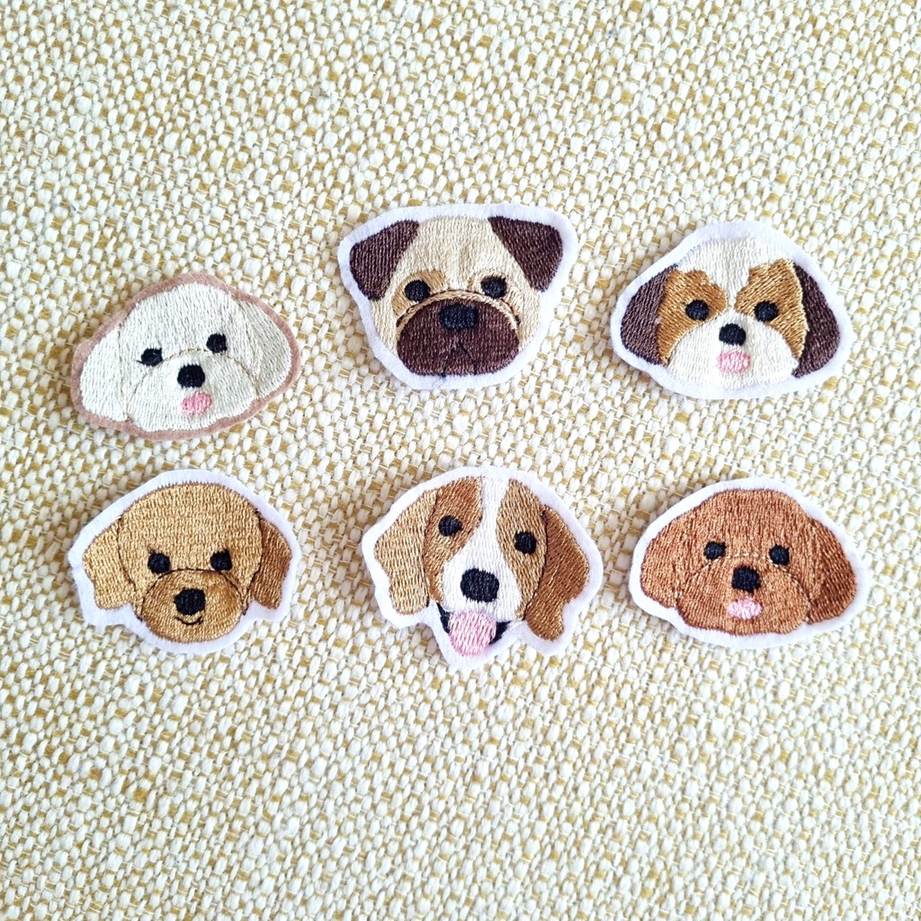 Bark Project Embroidered Dog Patches not iron-on | Shopee Philippines