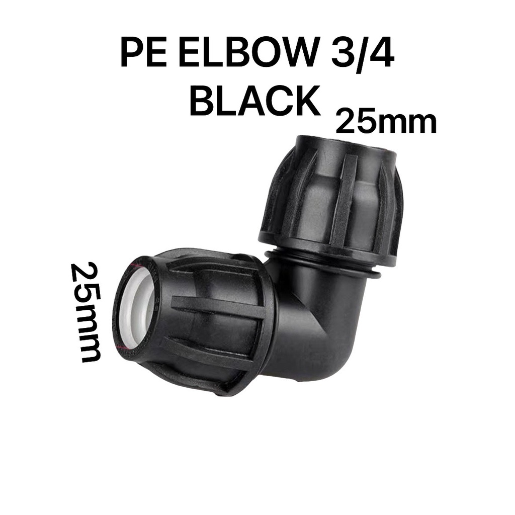 Black PE Compression Fittings 1/2" 3/4" 1" | Shopee Philippines