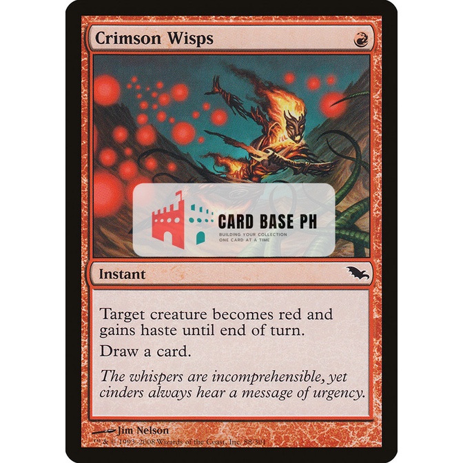 Crimson Wisps(Lightly Played) - Magic the Gathering Trading Card ...