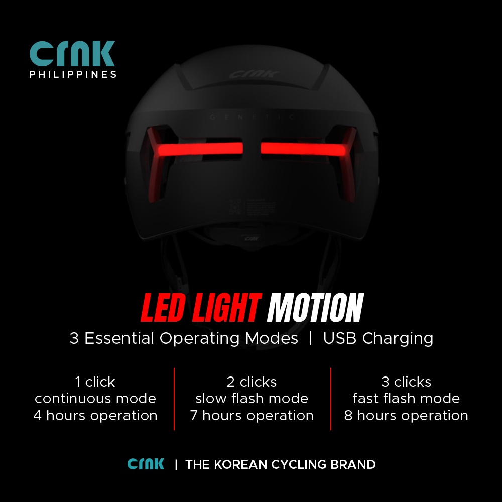 CRNK Genetic Alpha: Built-in LED (Smart Helmet) | Shopee Philippines