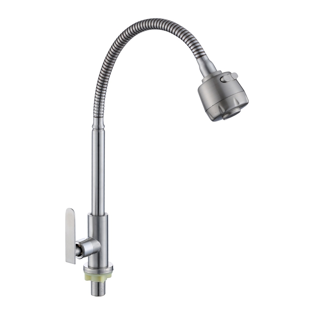 AXIS Pillar Tap Gooseneck Flex Head Yarra Stainless Steel AXS01FD252S ...
