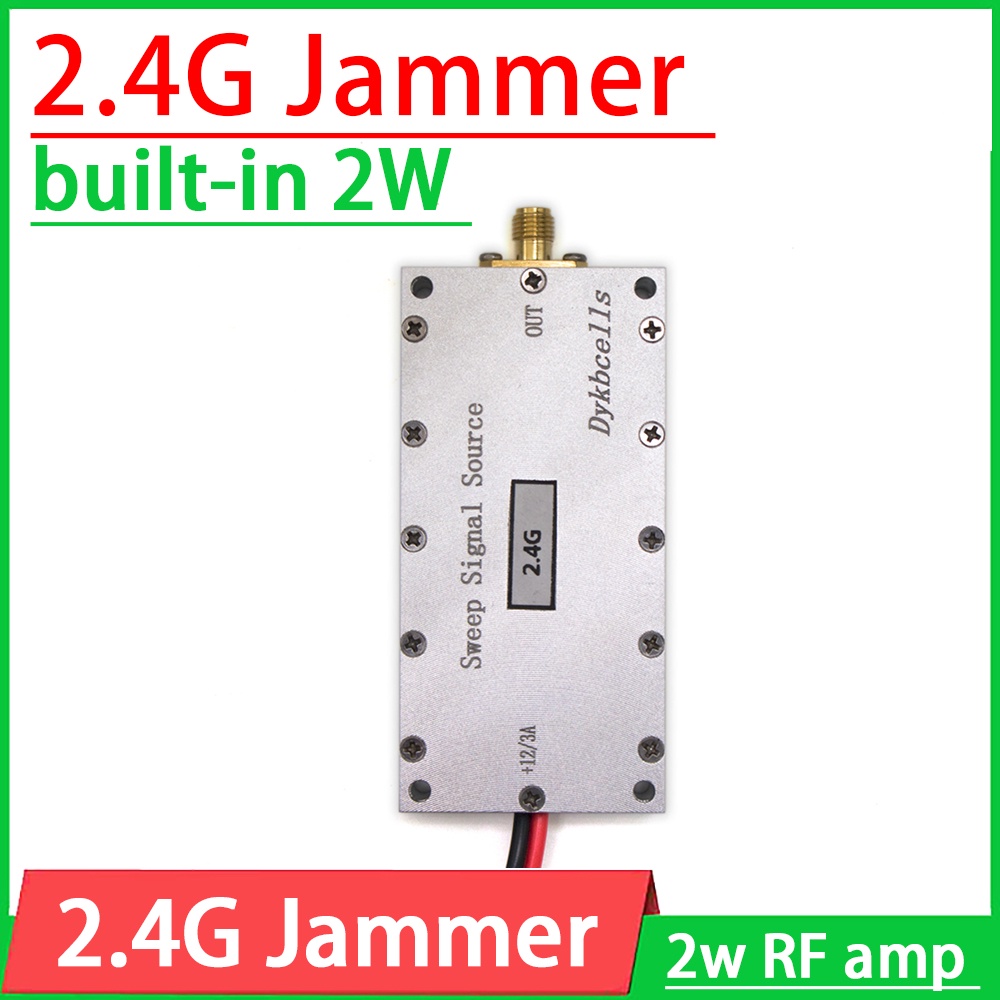 2W 2.4G Frequency Jammer shielded Sweep signal source WIFI block ...