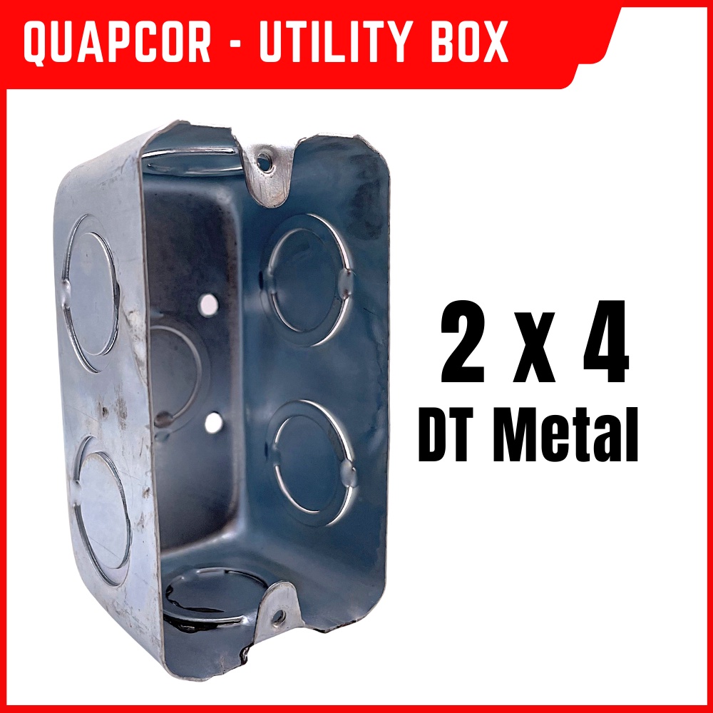 Utility Box Quapcor 2 x 4" Deep Tight Metal (UBQ24) Sold per pc ...
