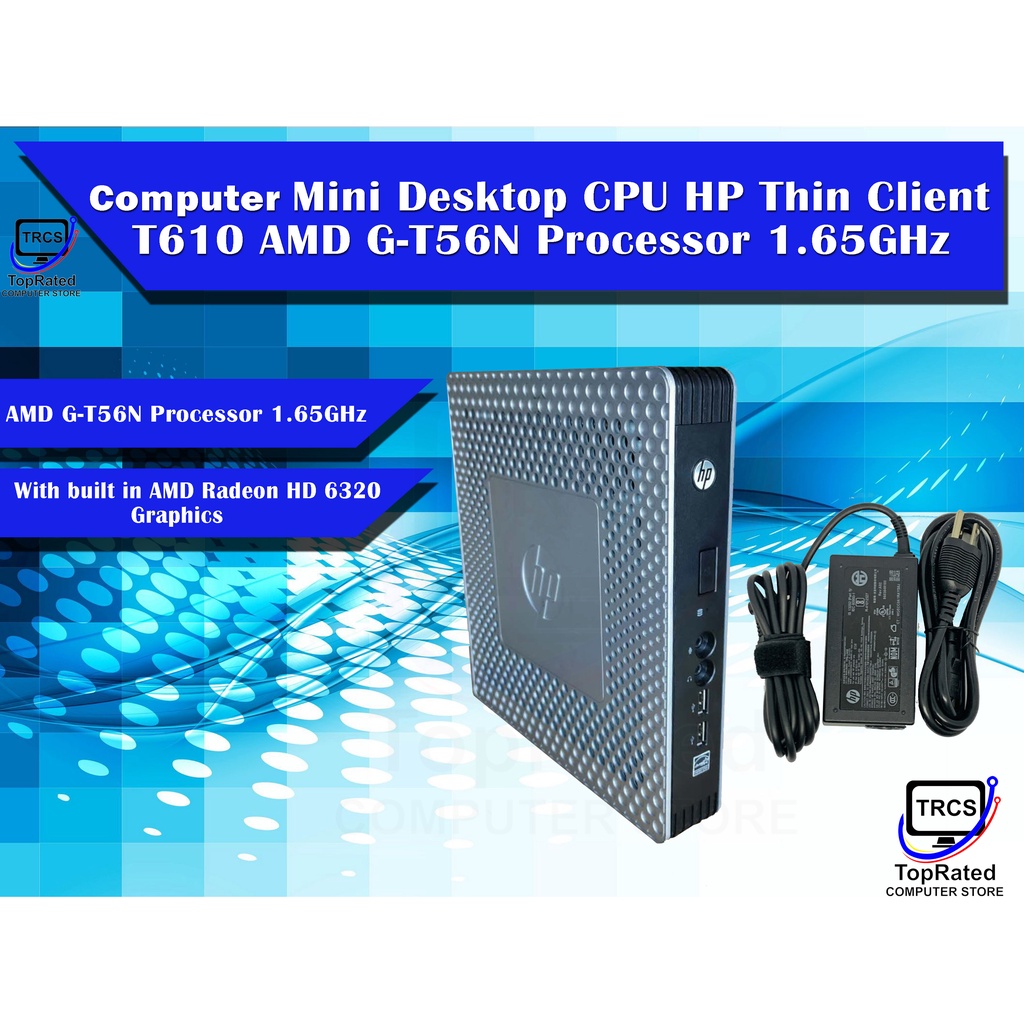 Computer Mini Desktop CPU HP Thin Client T610 AMD G-T56N Processor 1 ...