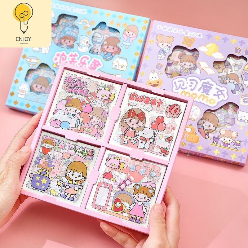 5/10/30Pcs Cartoon Sticker Cute Girl Waterproof Sticker Student ...