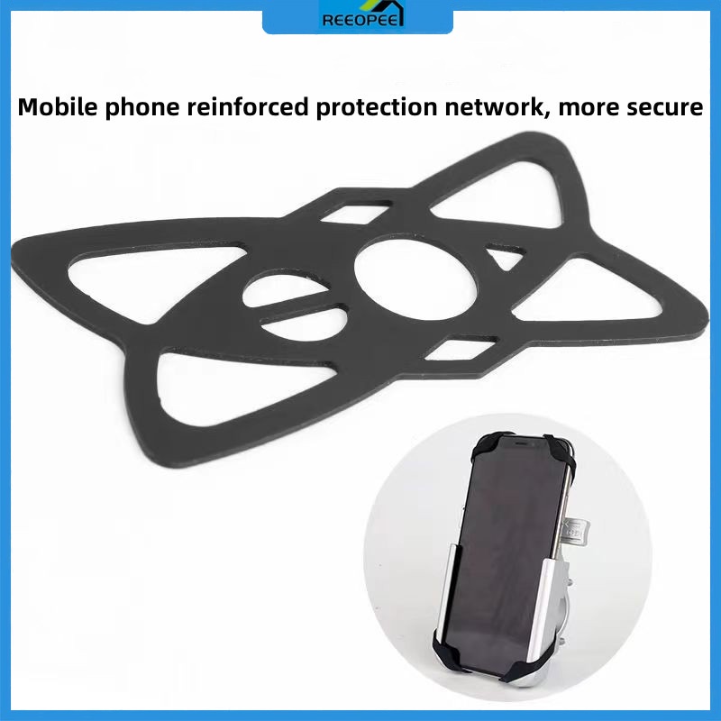 Phone Mount X Holder Grip Tether Rubber Strap Silicone Security Bands ...