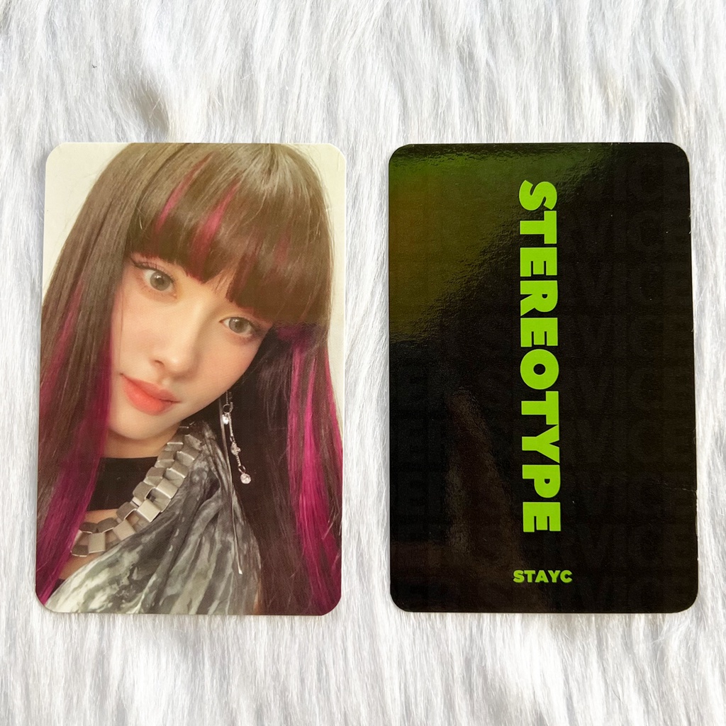 STAYC Seeun & Yoon So Bad and Stereotype Album Photocard | Shopee ...