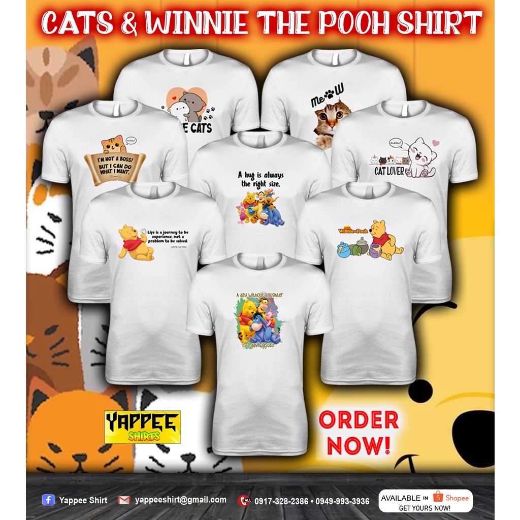 Yappee Winnie The Pooh DrifIT Shirt Design | Shopee Philippines
