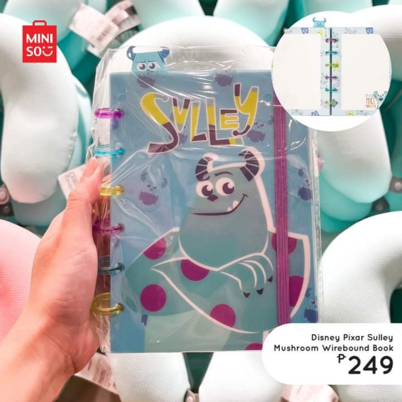 MINISO Disney Pixar Sulley Mushroom Wirebound Book | Shopee Philippines