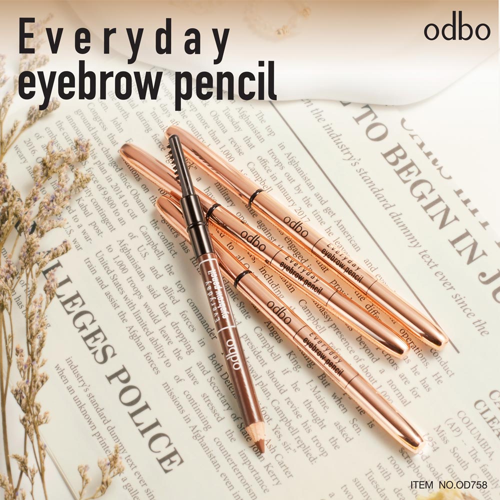 AUTHENTIC ODBO EVERYDAY EYEBROW PENCIL MADE IN THAILAND BY M3 COLLECTION | Shopee Philippines