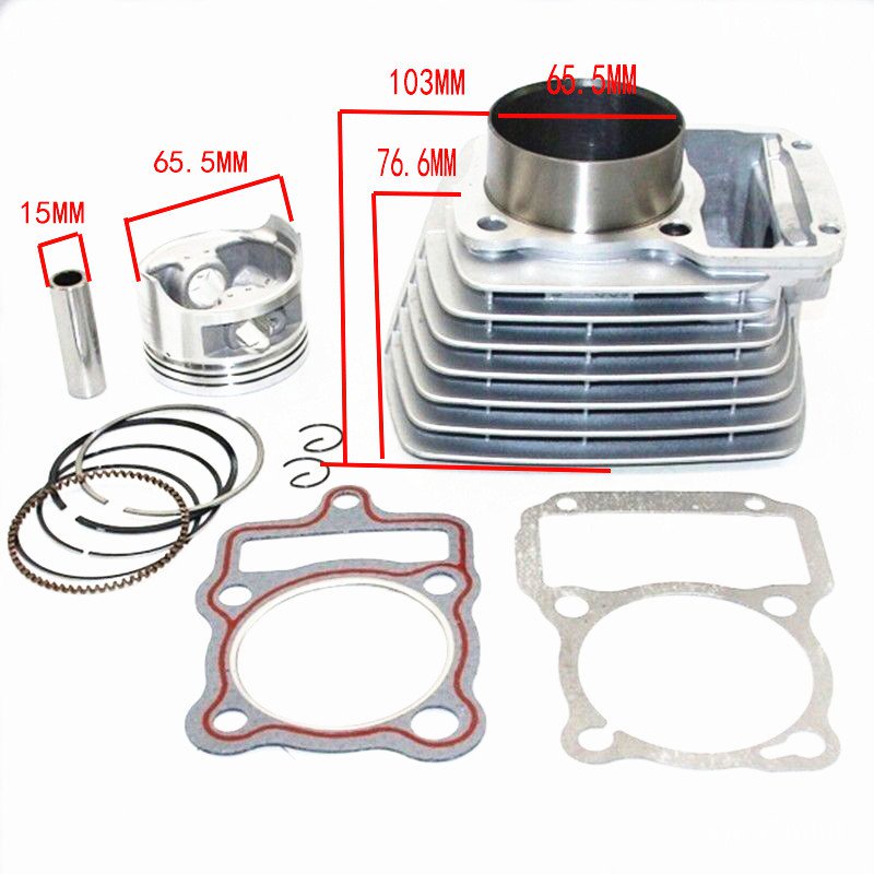 COD 65.5MM Big Bore Motorcycle Cylinder Piston Top Engine Parts Kits ...