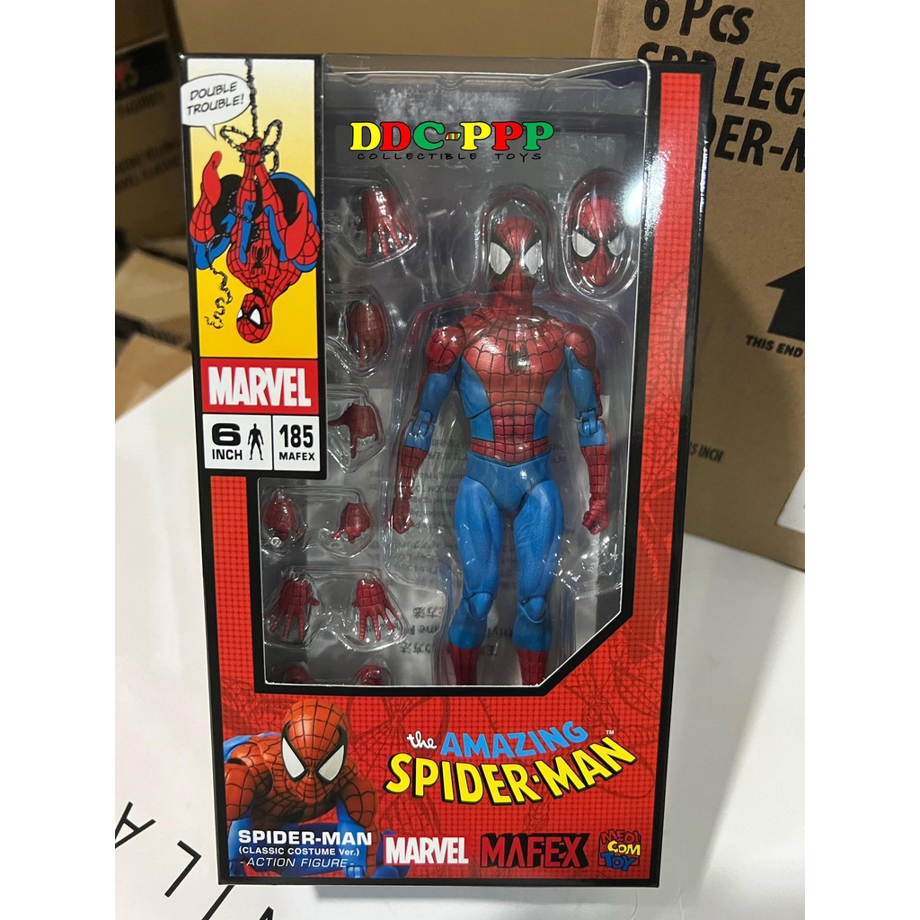 Spider-Man (Classic Costume Ver.) - Marvel MAFEX No.185 Action Figure (SEALED) | Shopee Philippines