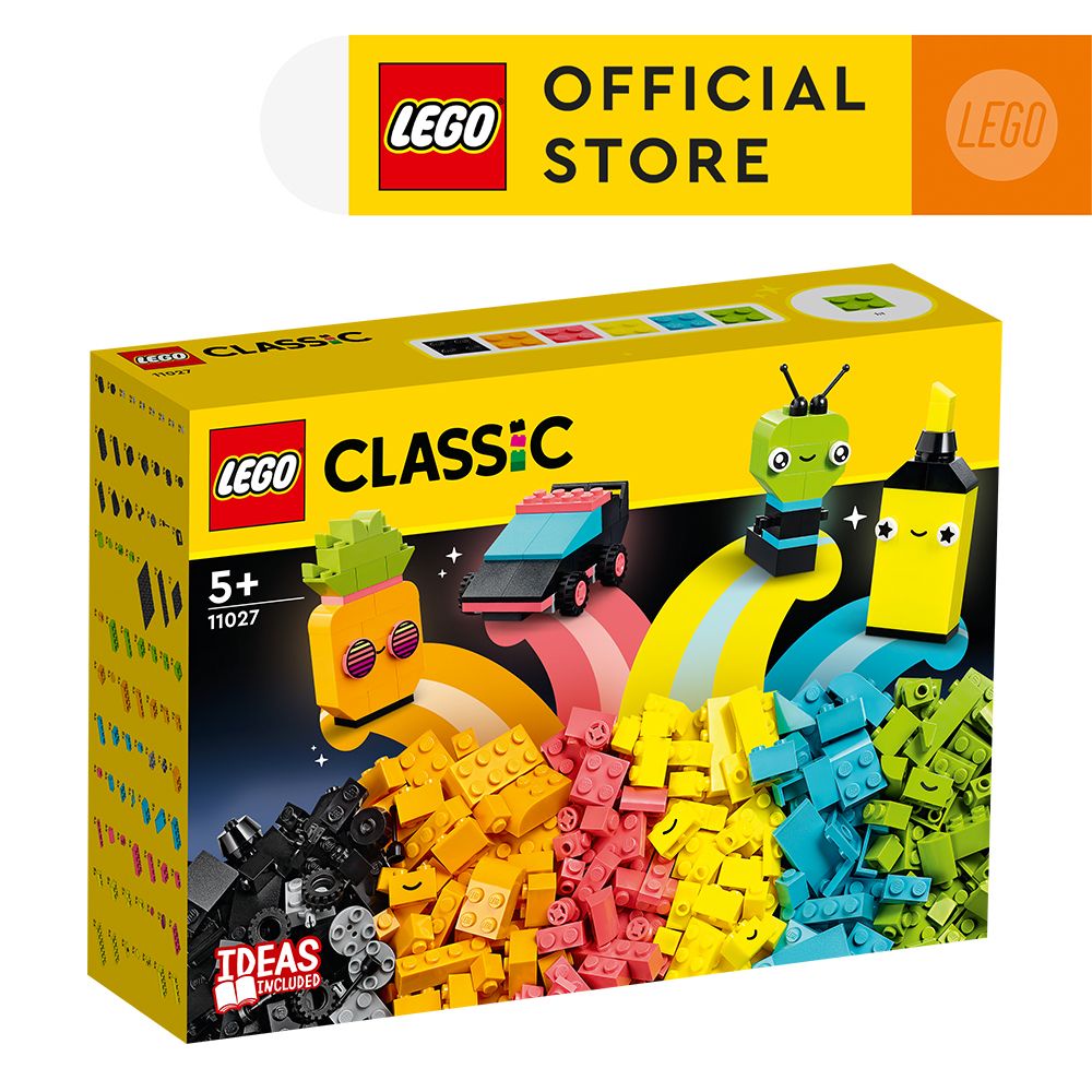 LEGO® Classic 11027 Creative Neon Fun, Age 5+, Building Blocks, 2023 ...