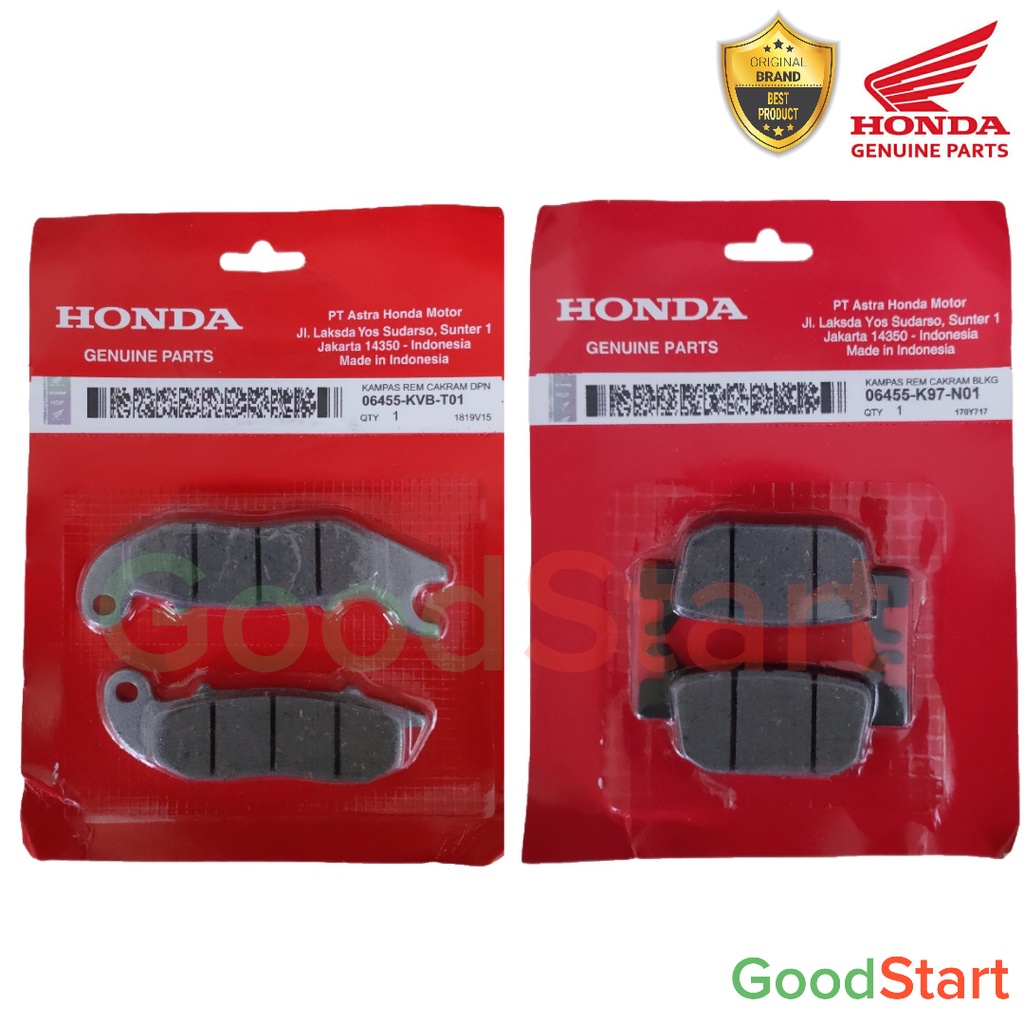 HONDA ADV 150, 160, PCX 160 ABS BRAKE PADS SET (Front&Rear) | Shopee ...