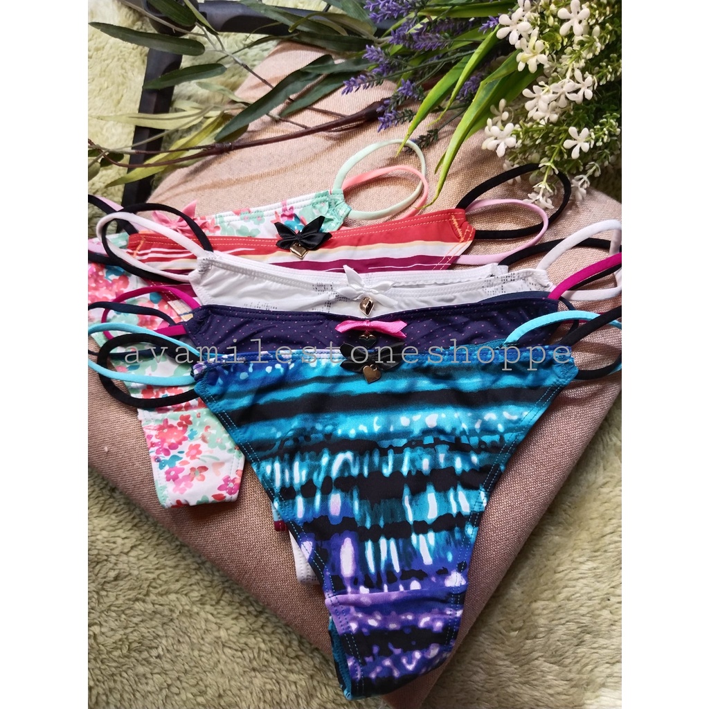 Printed String Thongs High Elasticity Spandex G string | Shopee Philippines