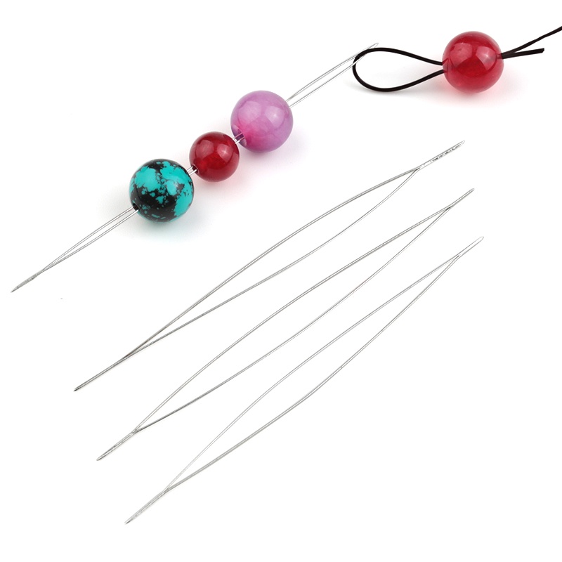 5pcs/lot Spring steel beading needles 5 sizes Easy Jewelry Making Tools ...